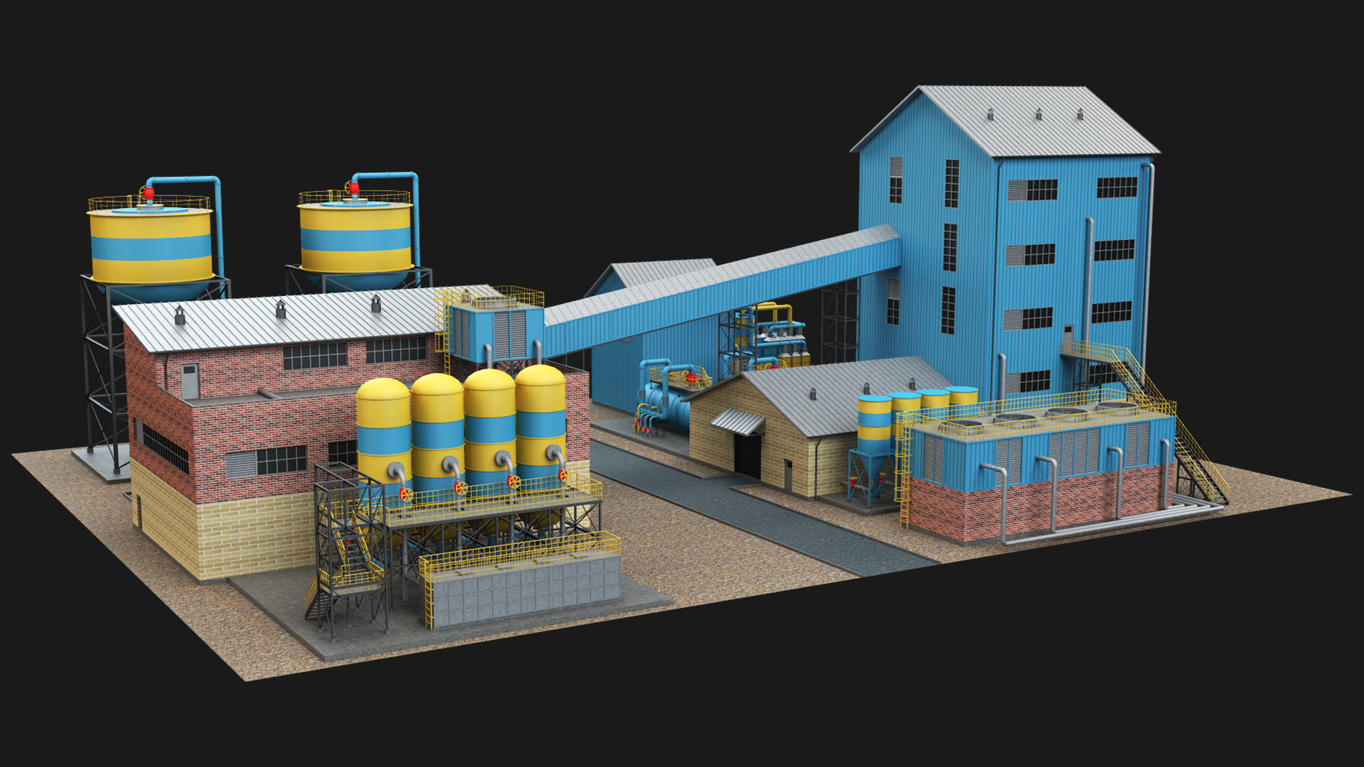 3D industrial site 1 - TurboSquid 1526219