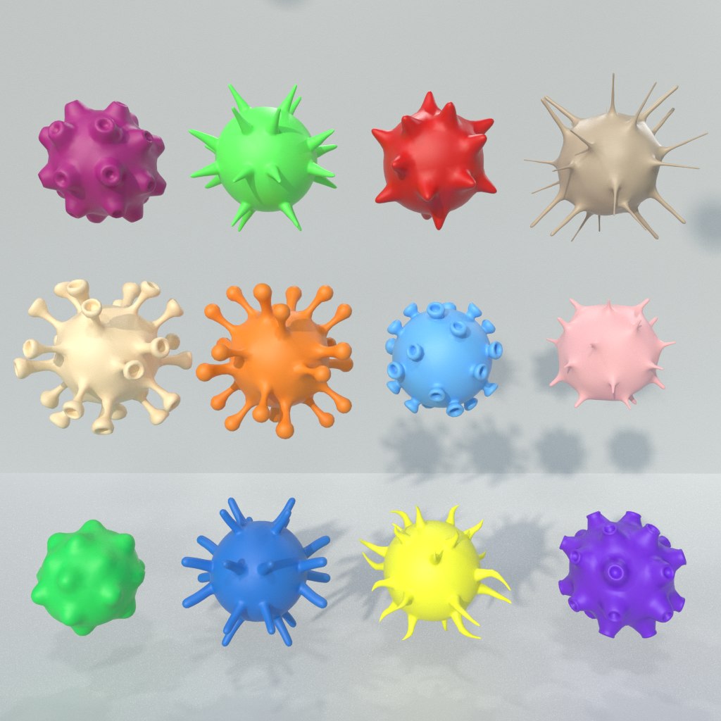 Viruses 3D - TurboSquid 1526464