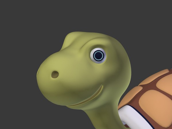Cartoon turtle 3D model - TurboSquid 1526088