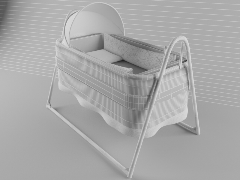 Cradle baby 3D model - TurboSquid 1527064