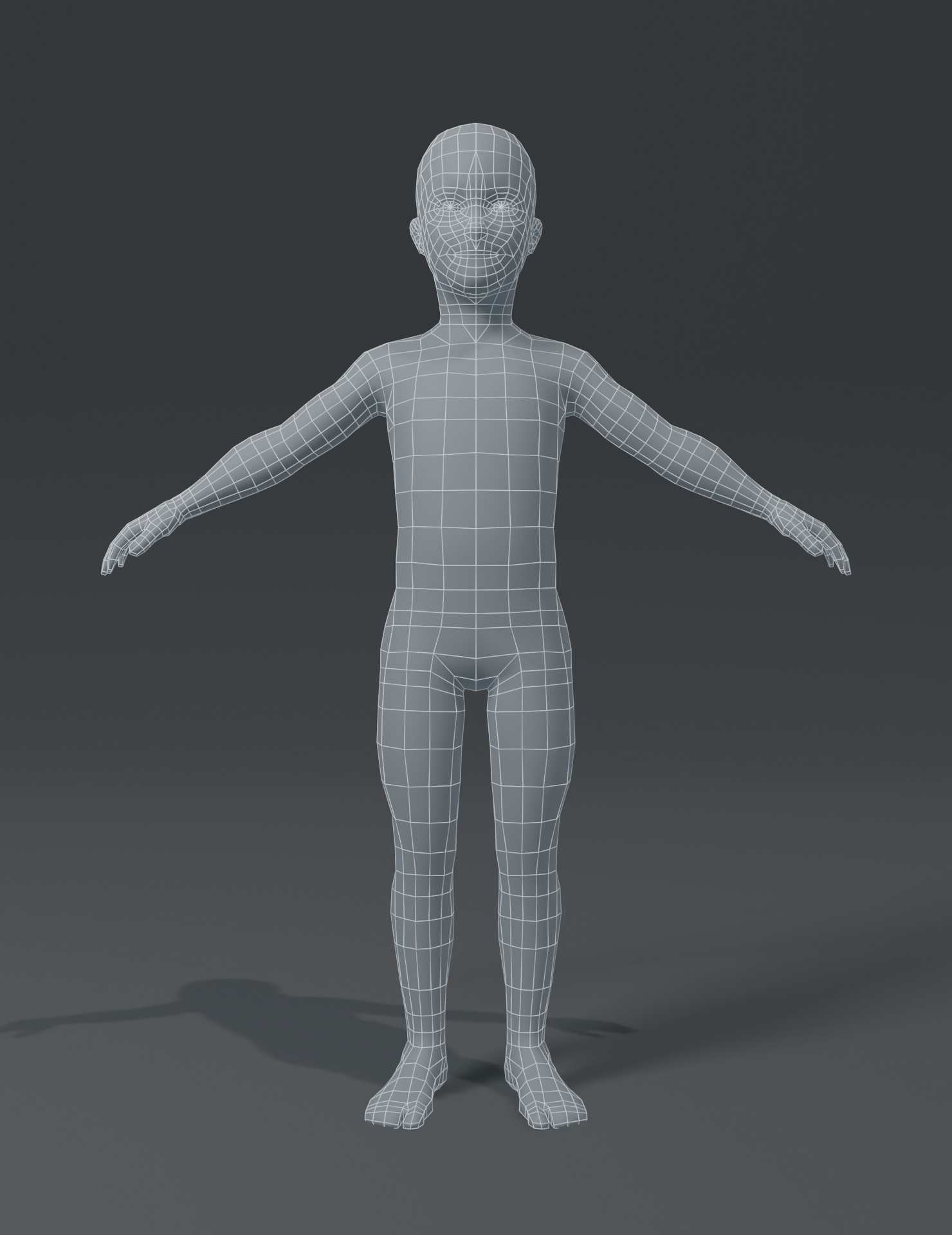 Boy kid child body model - TurboSquid 1528661