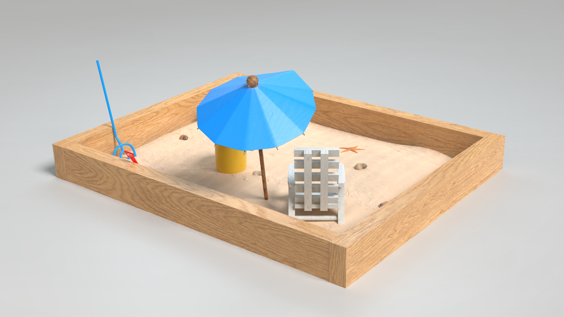 Sandbox pbr 3D model - TurboSquid 1527849