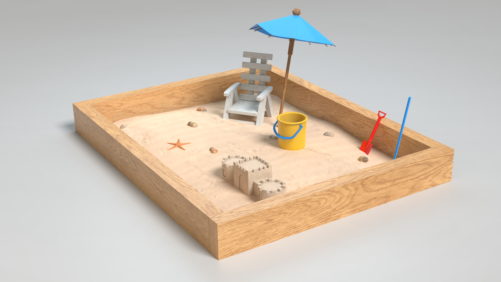 Sandbox pbr 3D model - TurboSquid 1527849