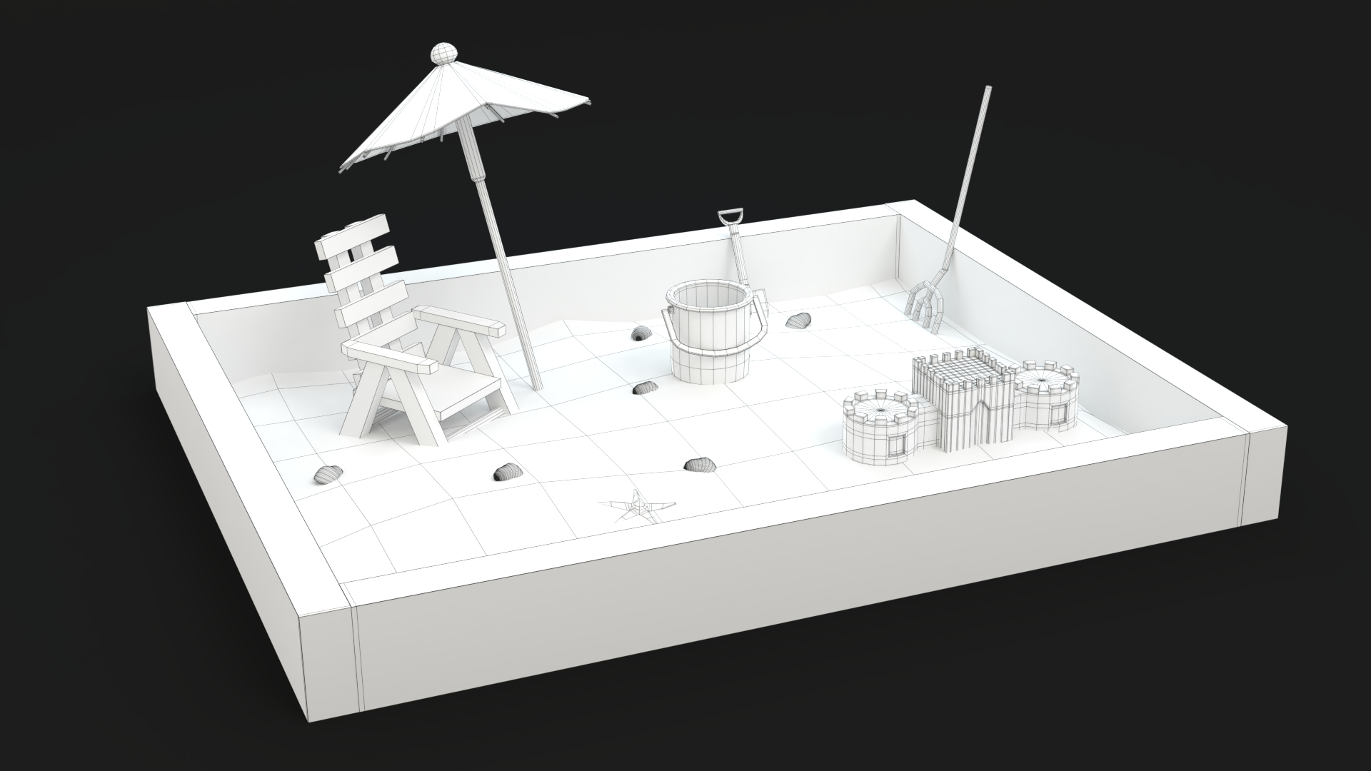 Sandbox pbr 3D model - TurboSquid 1527849