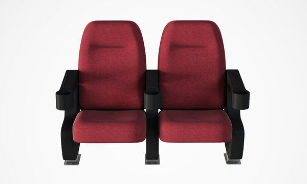 modèle 3D de Chaise de cinéma - TurboSquid 1527976