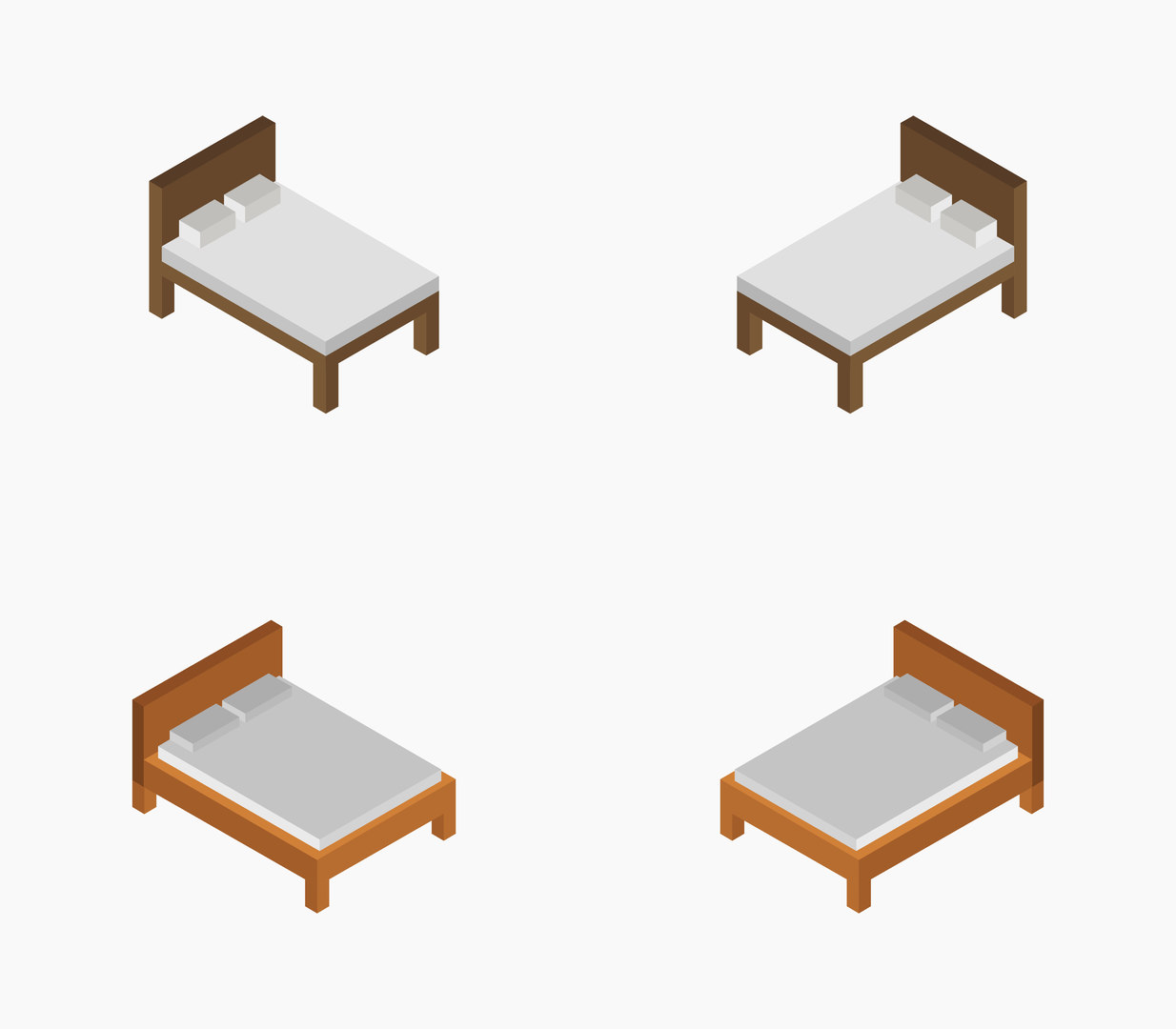 Shapes Encapsulated Postscript isometric bed vector