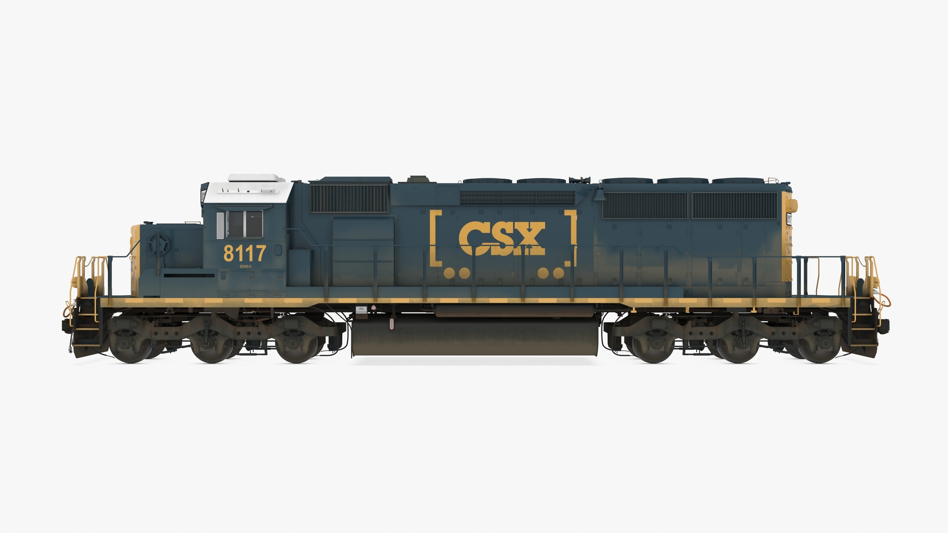 modelo 3d Locomotive SD40-2 CSX YN3b - TurboSquid 1514304