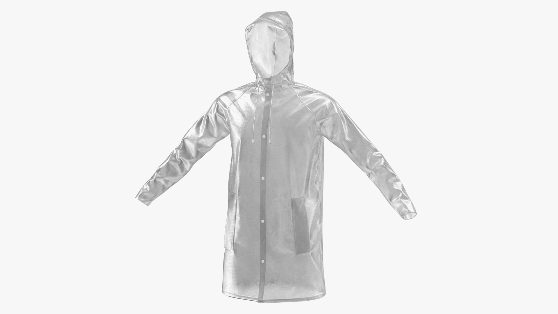 Transparent raincoat waterproof rain 3D model - TurboSquid 1528525