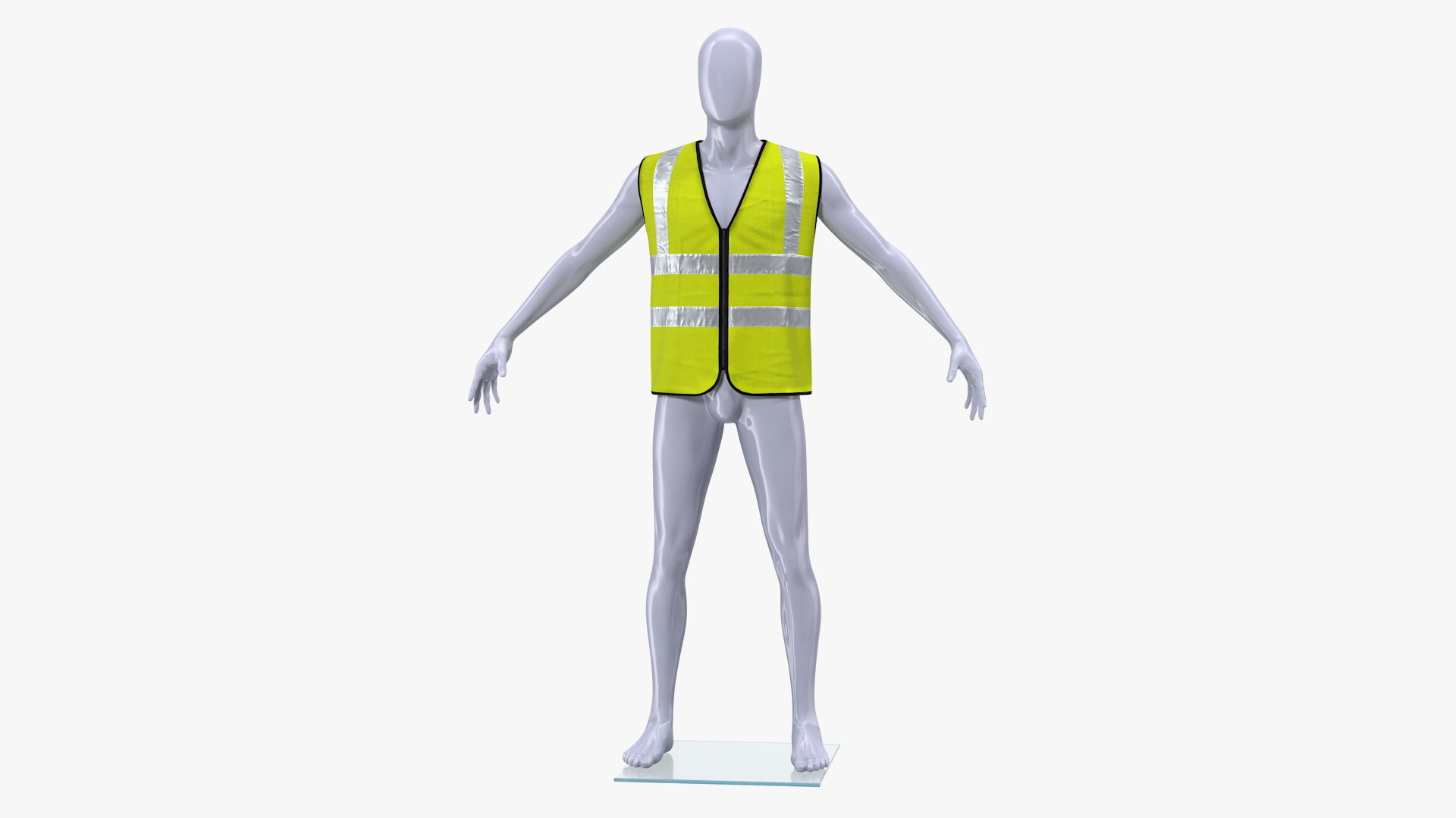 3D mannequin yellow hi vis - TurboSquid 1528493
