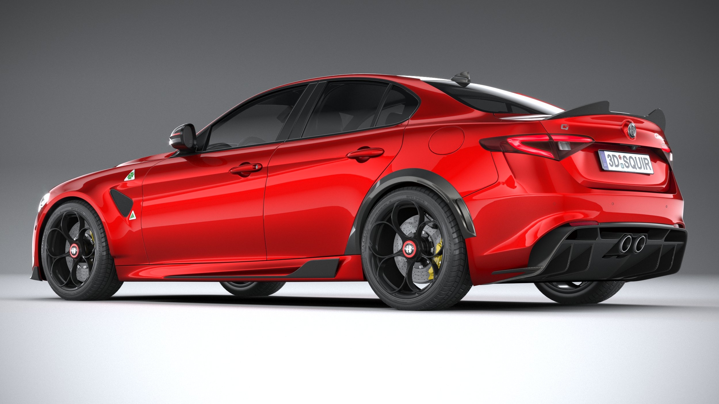 3D alfa romeo giulia model - TurboSquid 1528537