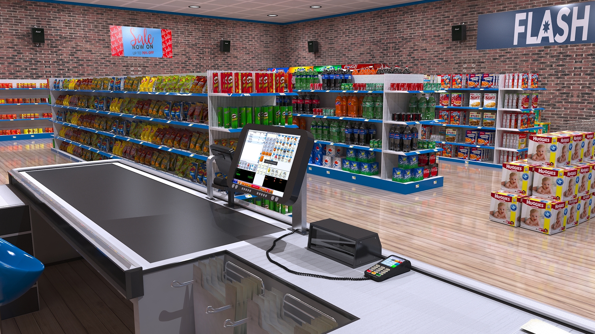 modelo 3d Conjunto de supermercado - TurboSquid 1528576