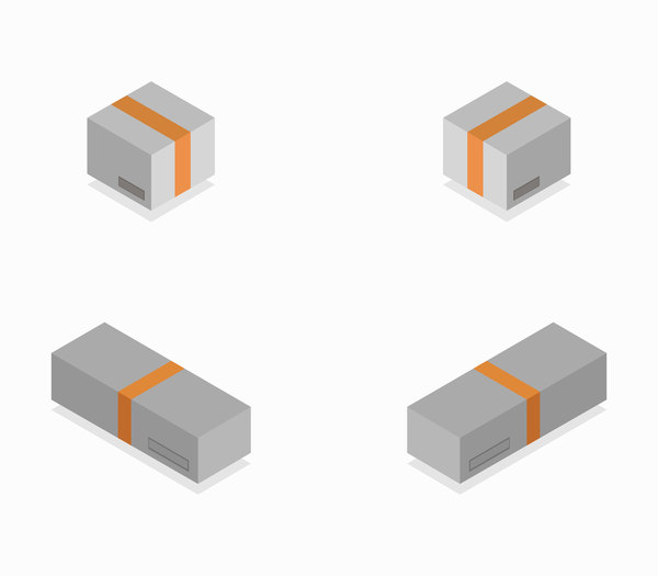 Shapes Encapsulated Postscript isometric box vector