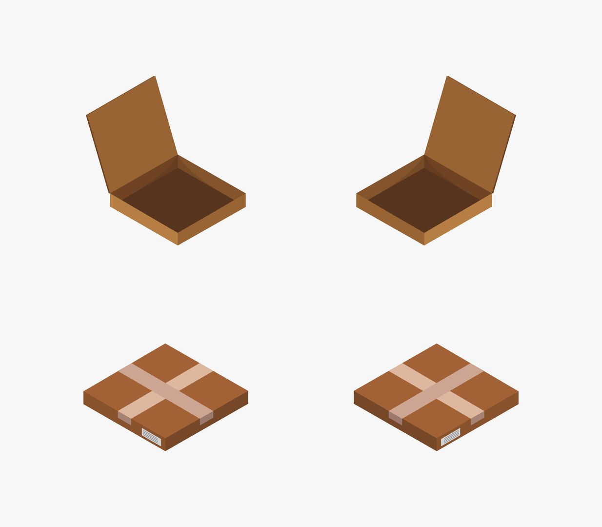 Shapes Encapsulated Postscript isometric box vector