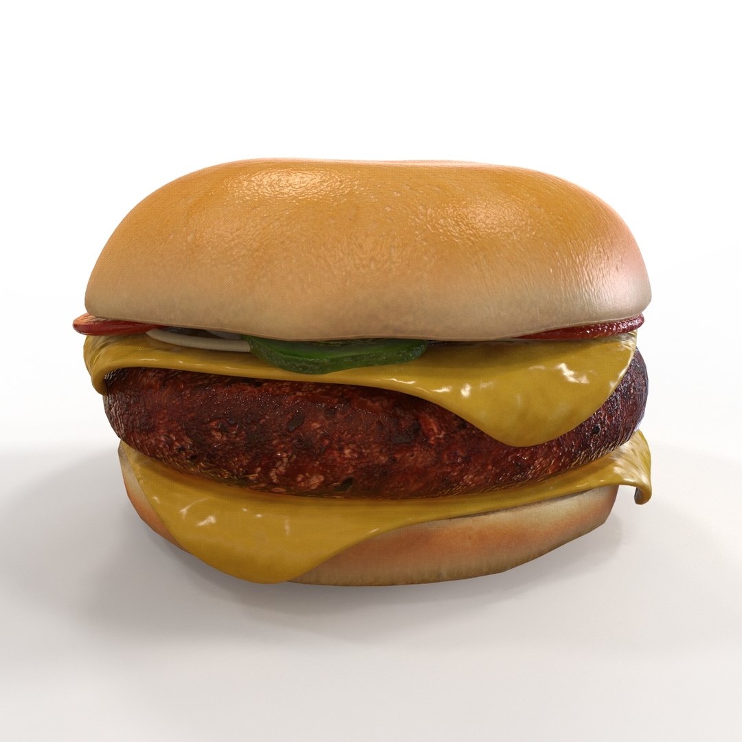 Hamburger cheeseburger burger model - TurboSquid 1529026