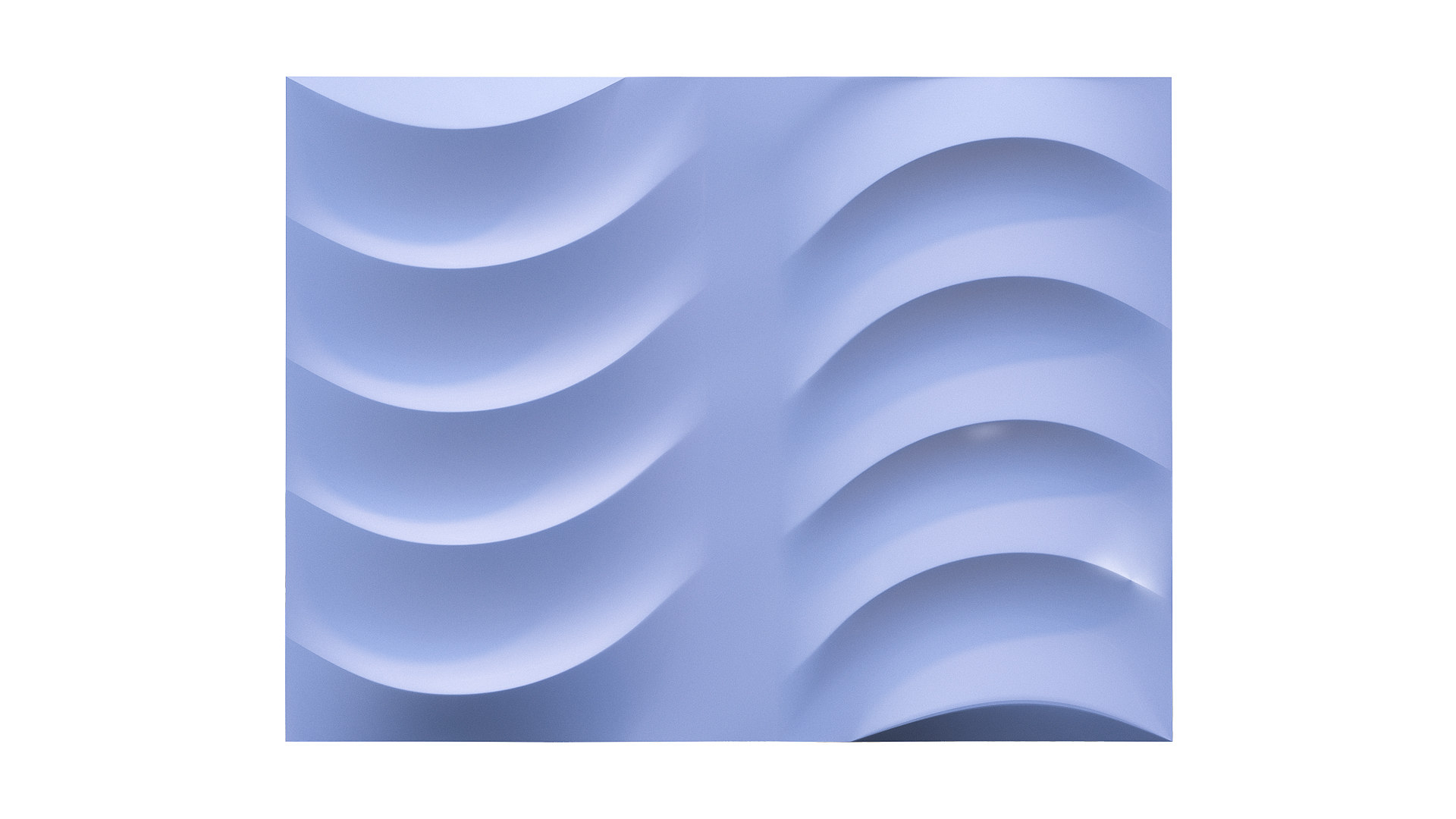 3D wall panel ripple style model - TurboSquid 1529221