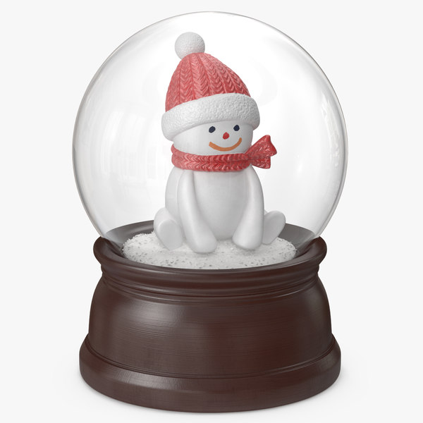 Snow globe snowman 3 model - TurboSquid 1529306