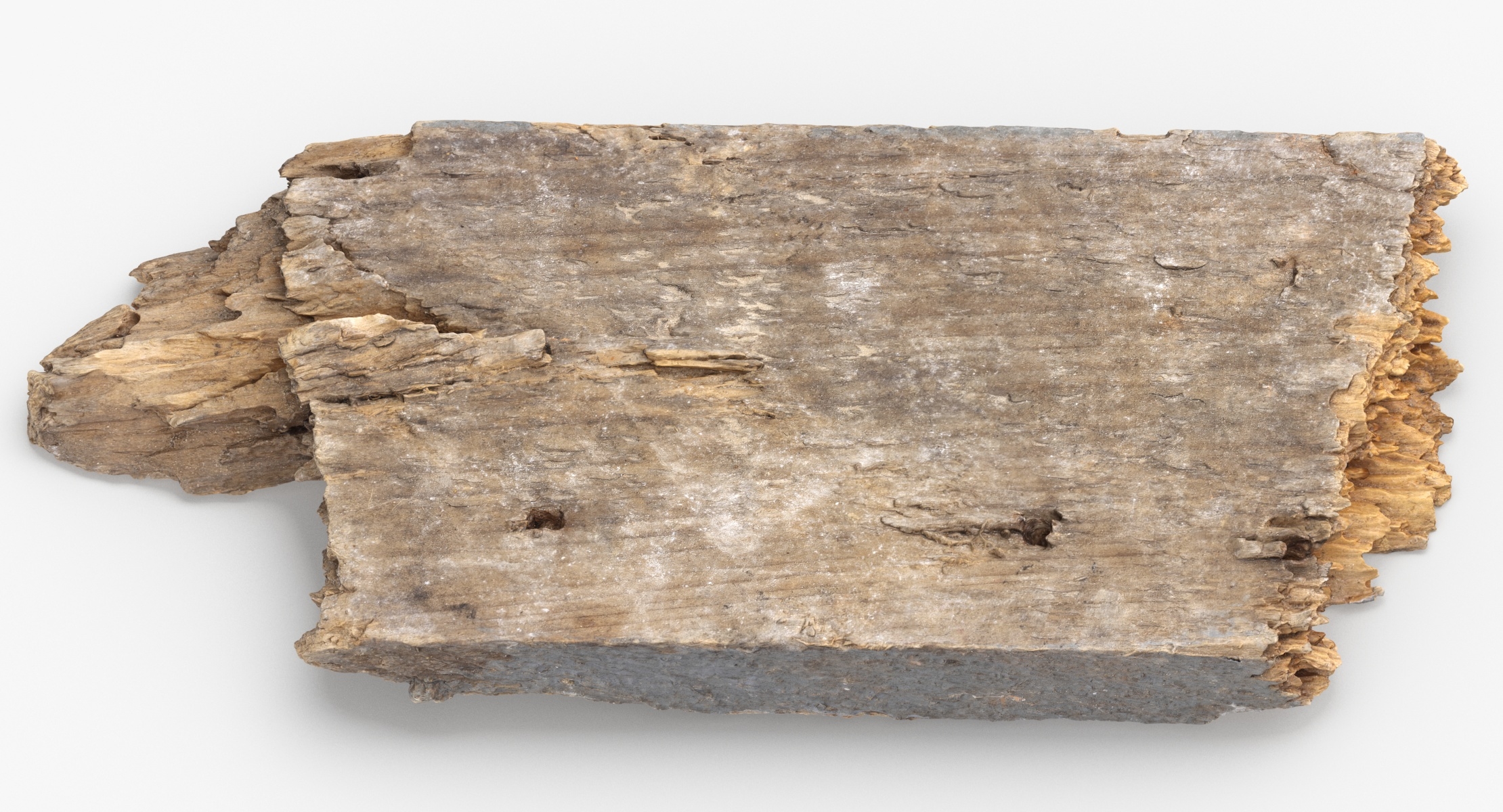 Broken wood piece 03 3D model - TurboSquid 1529499