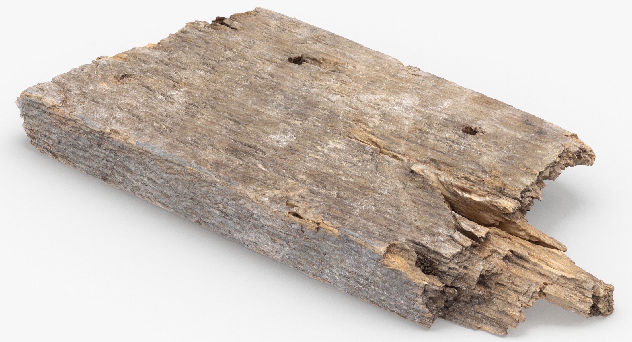 Broken wood piece 03 3D model - TurboSquid 1529499