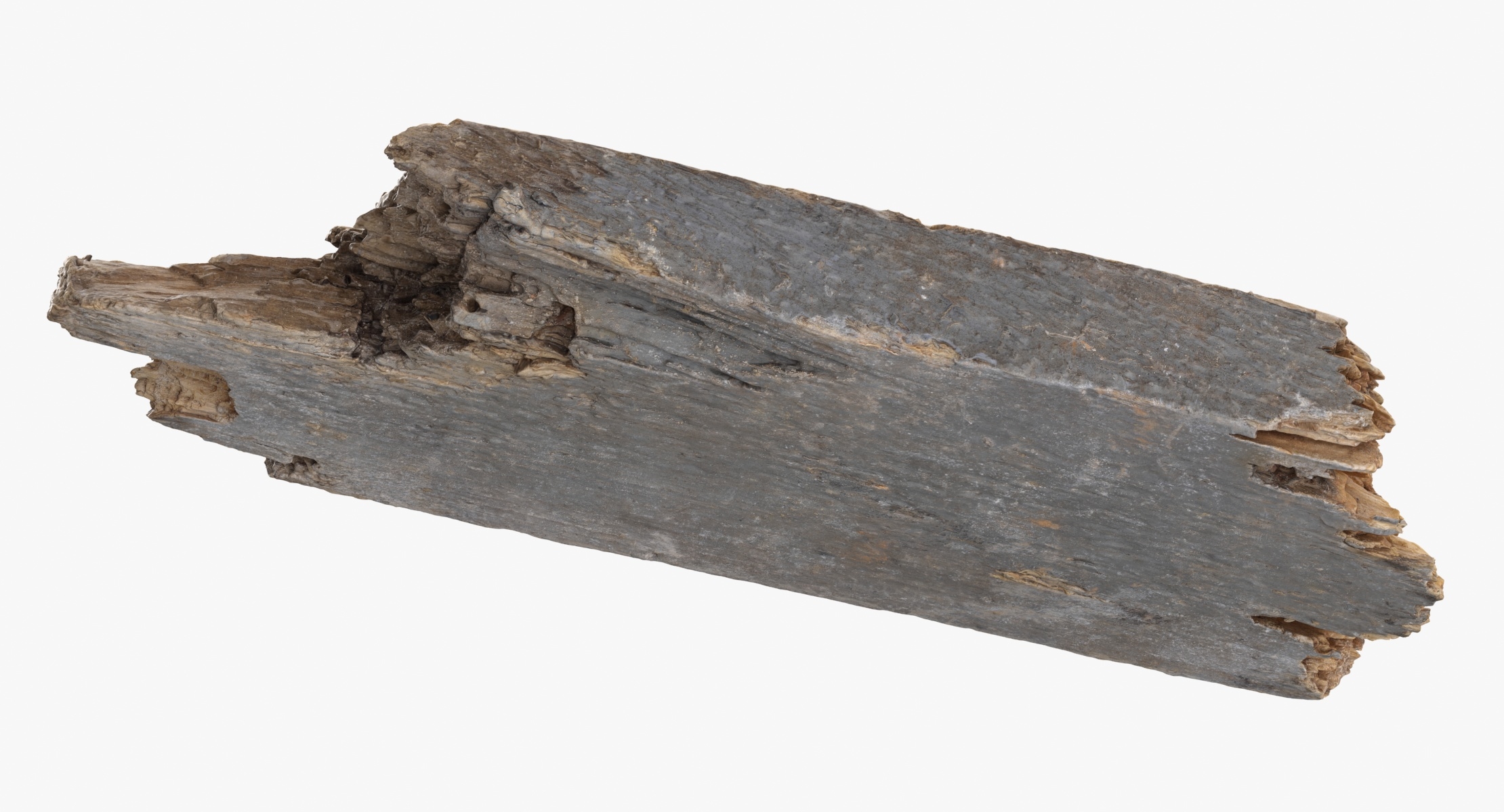 Broken wood piece 03 3D model - TurboSquid 1529499
