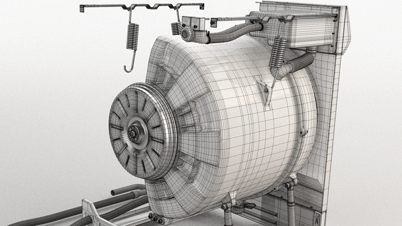 Washing machine 3D model - TurboSquid 1529539