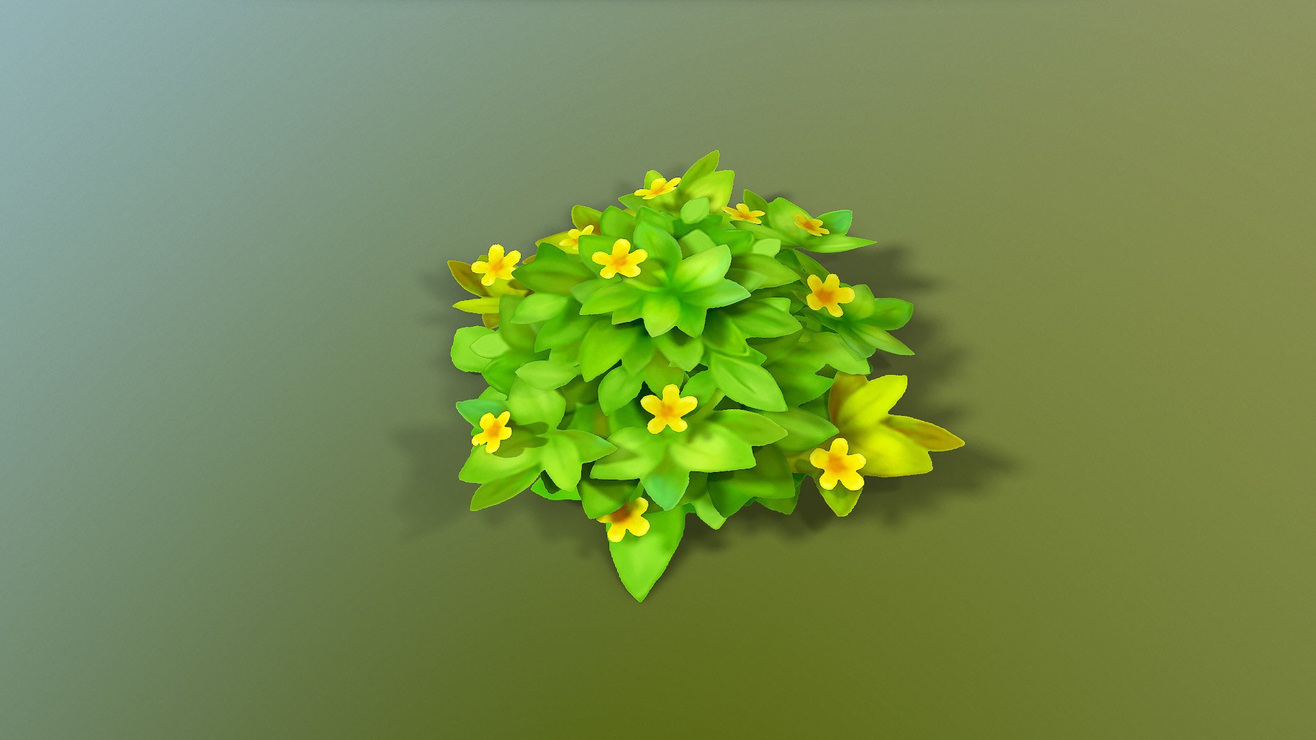 3D bush hand-painted - TurboSquid 1530156