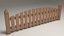 Wooden garden fence model - TurboSquid 1530263