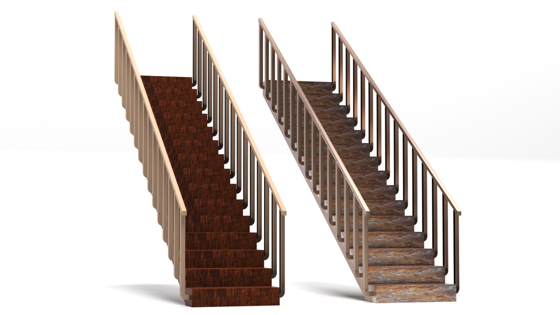 Stairs polygons materials model - TurboSquid 1530312