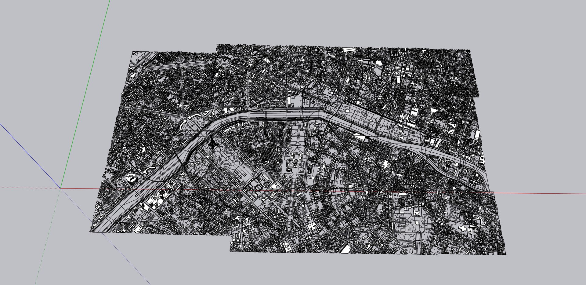 3D downtown paris model - TurboSquid 1530348