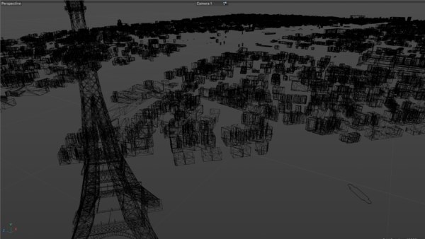 3D downtown paris model - TurboSquid 1530348