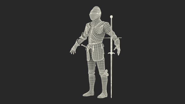Polished plate armor zweihander model - TurboSquid 1530393