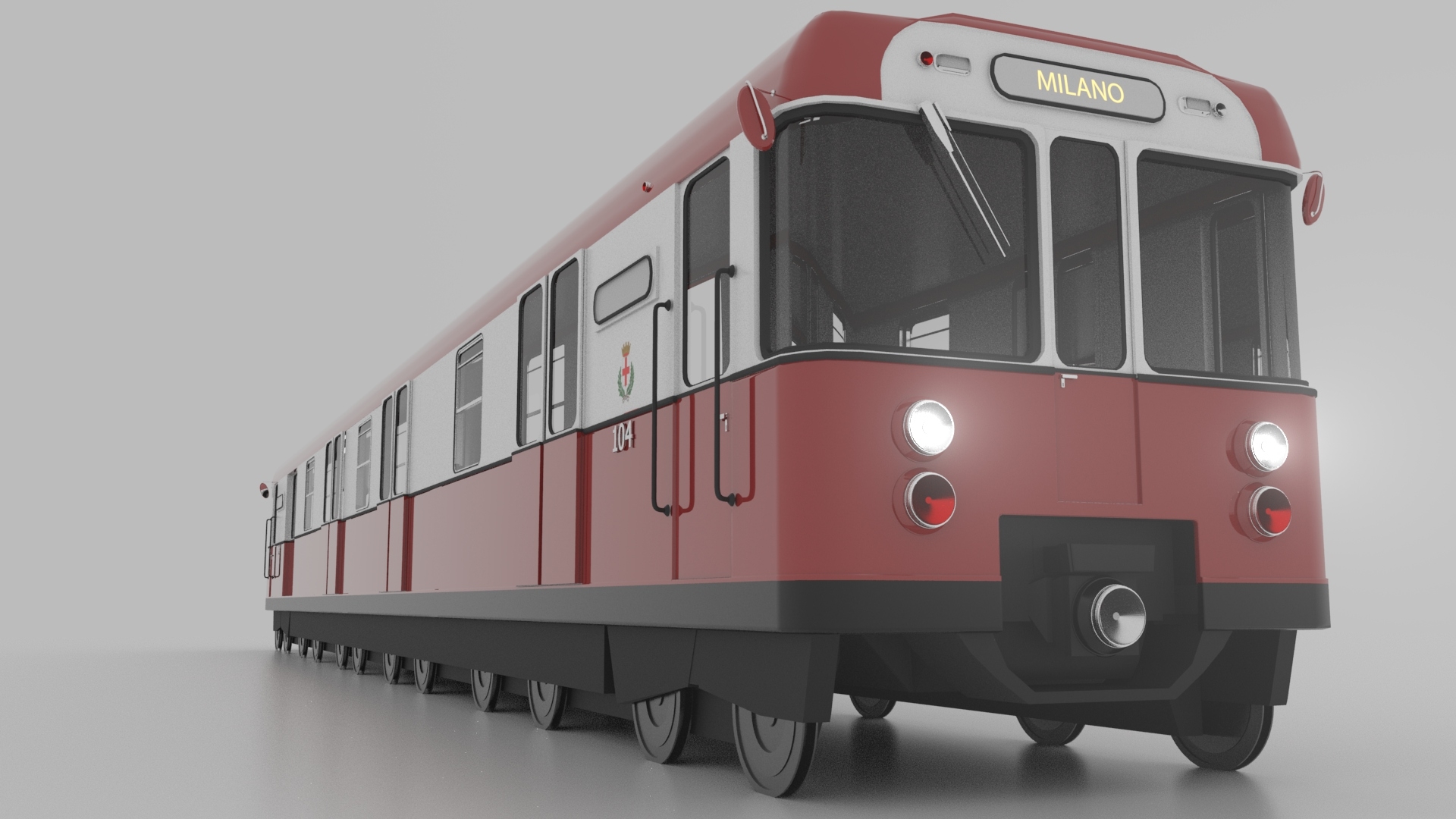 Milan metro train 3D model - TurboSquid 1530509