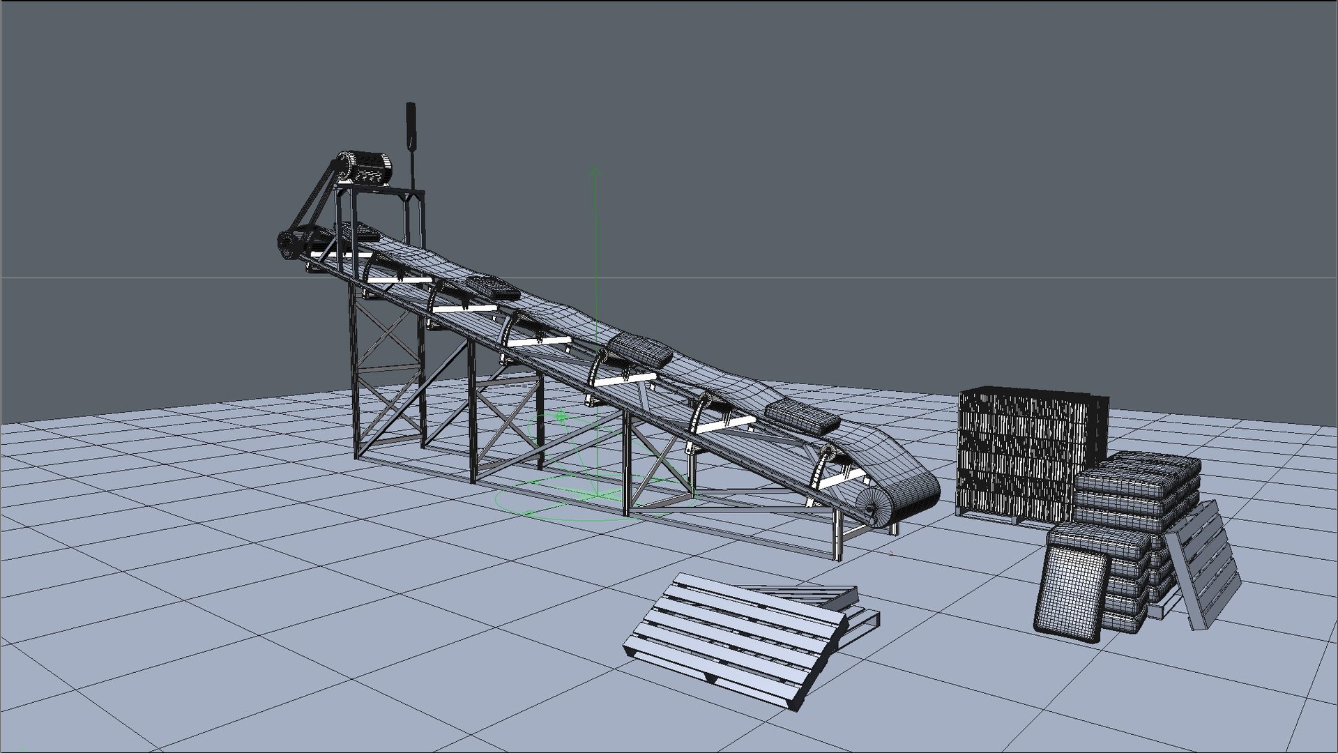 Conveyor belt 3D model - TurboSquid 1530587