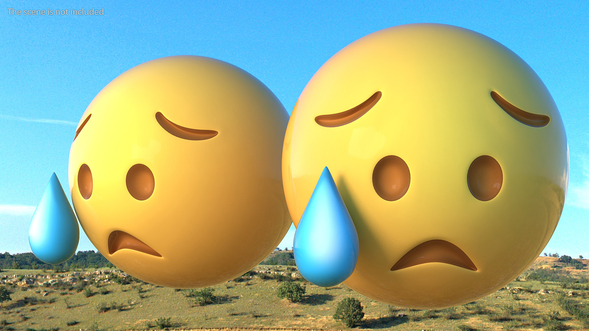 Disappointed relieved emoji 3D model - TurboSquid 1530699