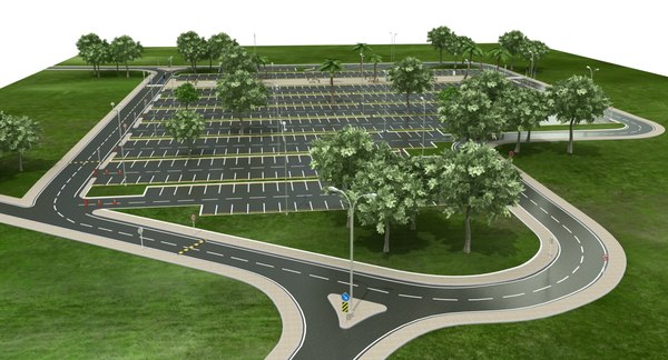 Car park 3D model - TurboSquid 1530832