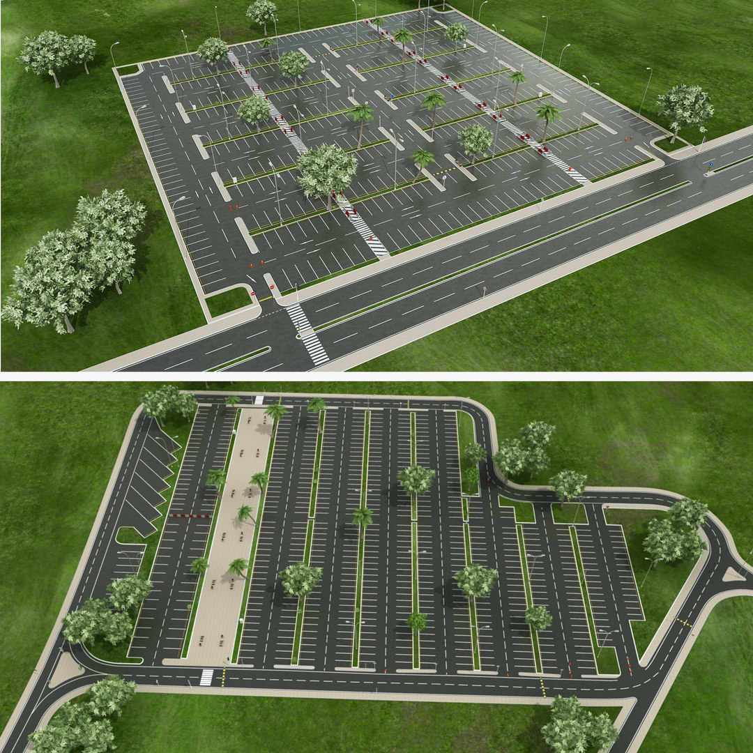 Car park 3D model - TurboSquid 1530832