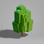 3D set trees blocky model - TurboSquid 1530860