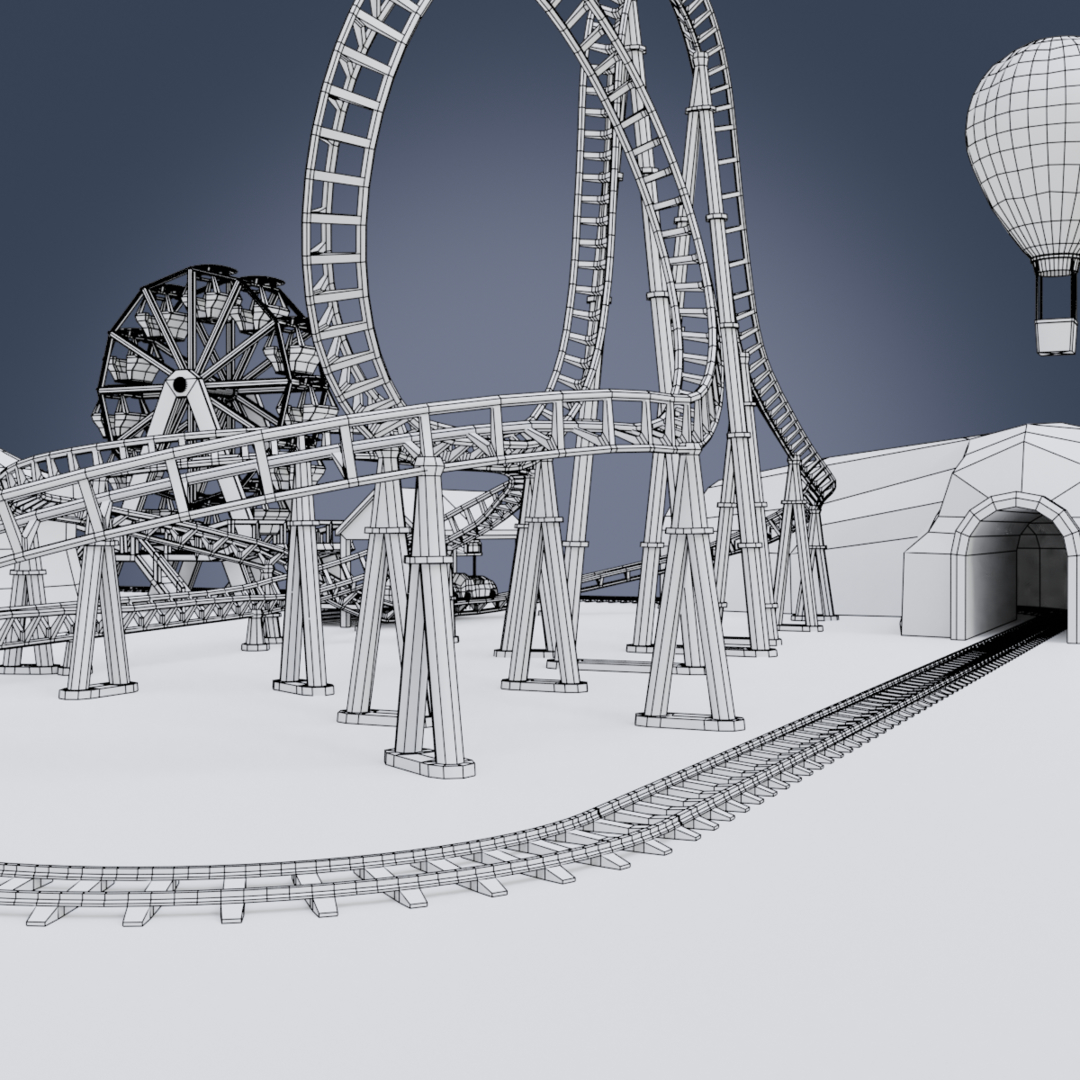 Amusement park 3D model - TurboSquid 1531084