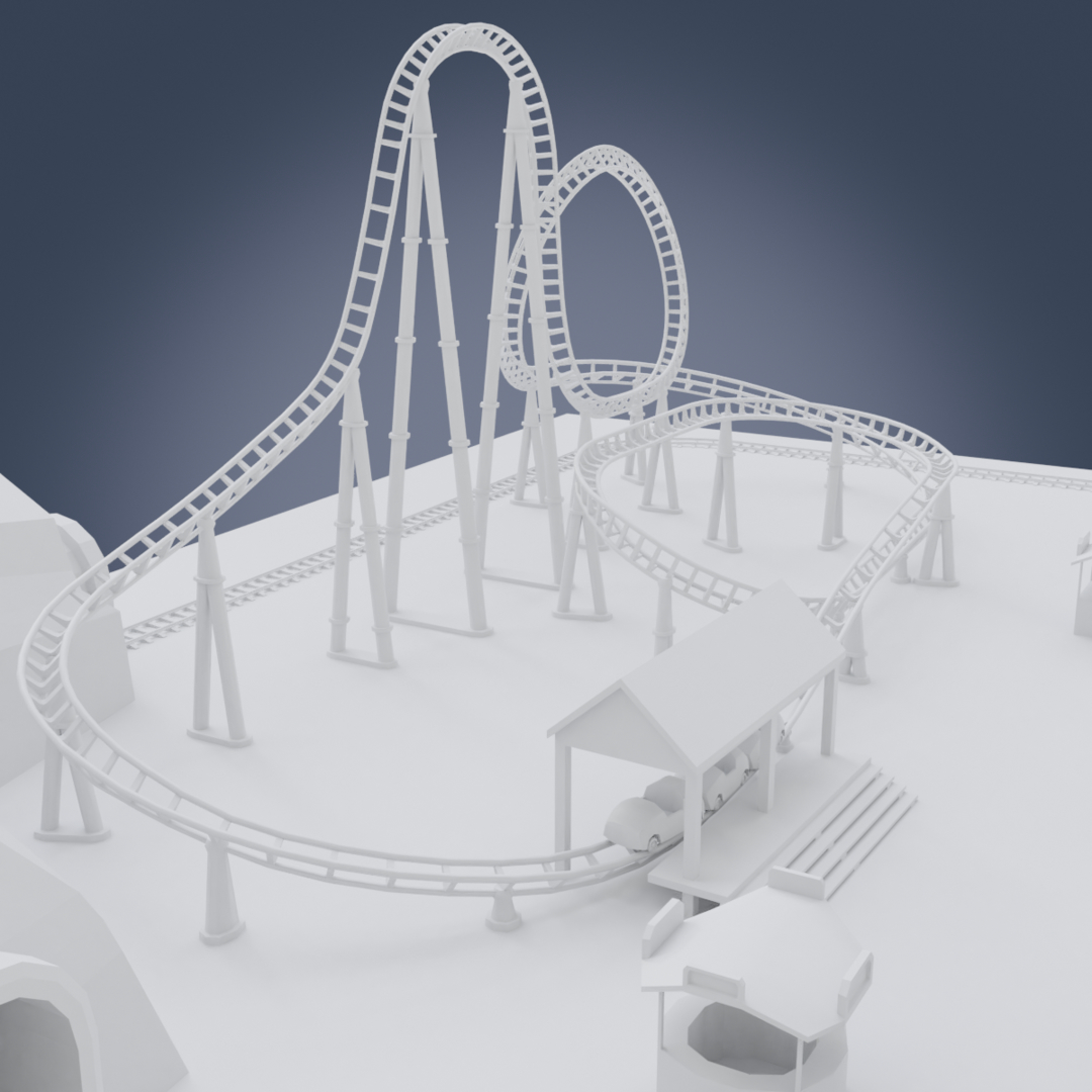 Amusement park 3D model - TurboSquid 1531084