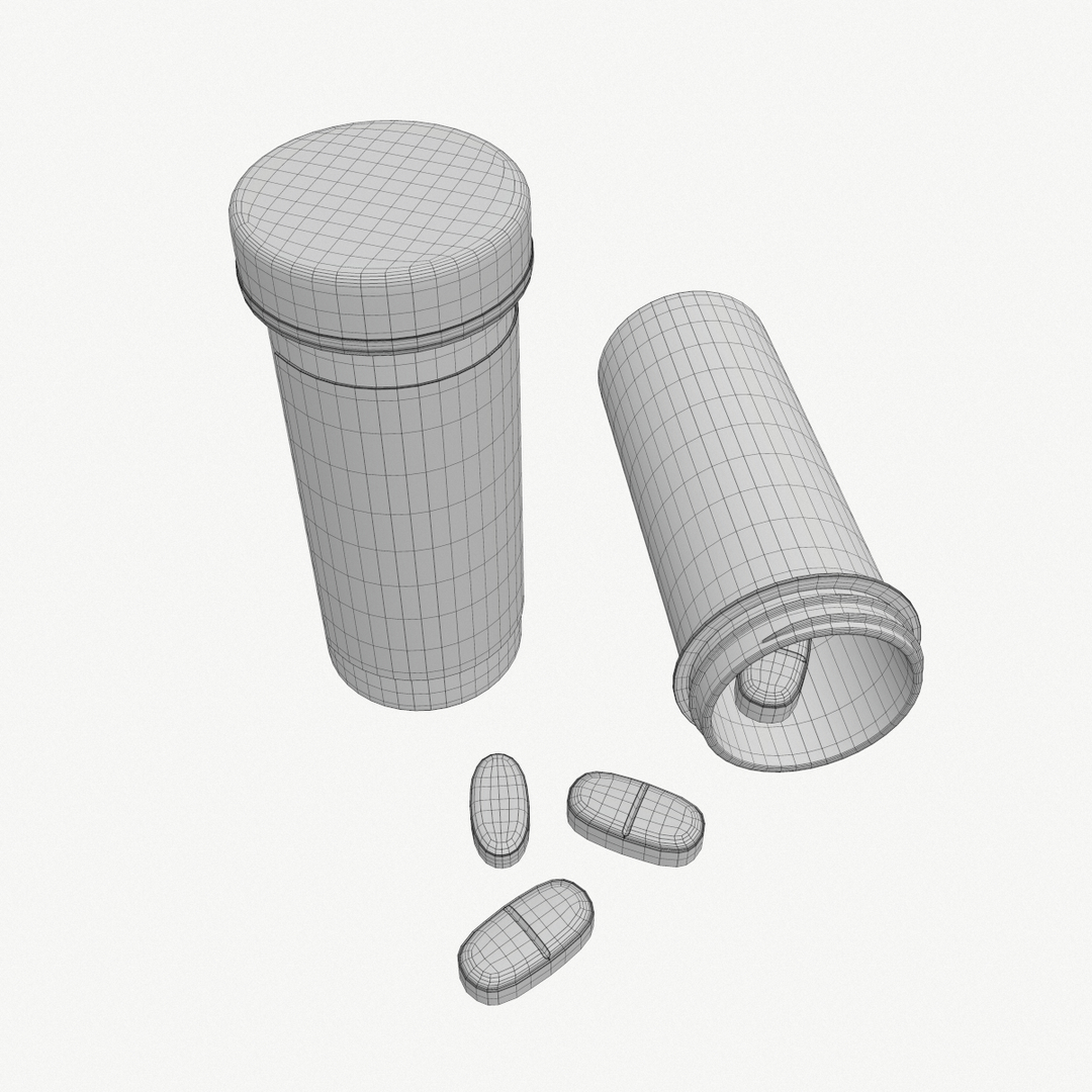 药瓶3D模型 - TurboSquid 1531310