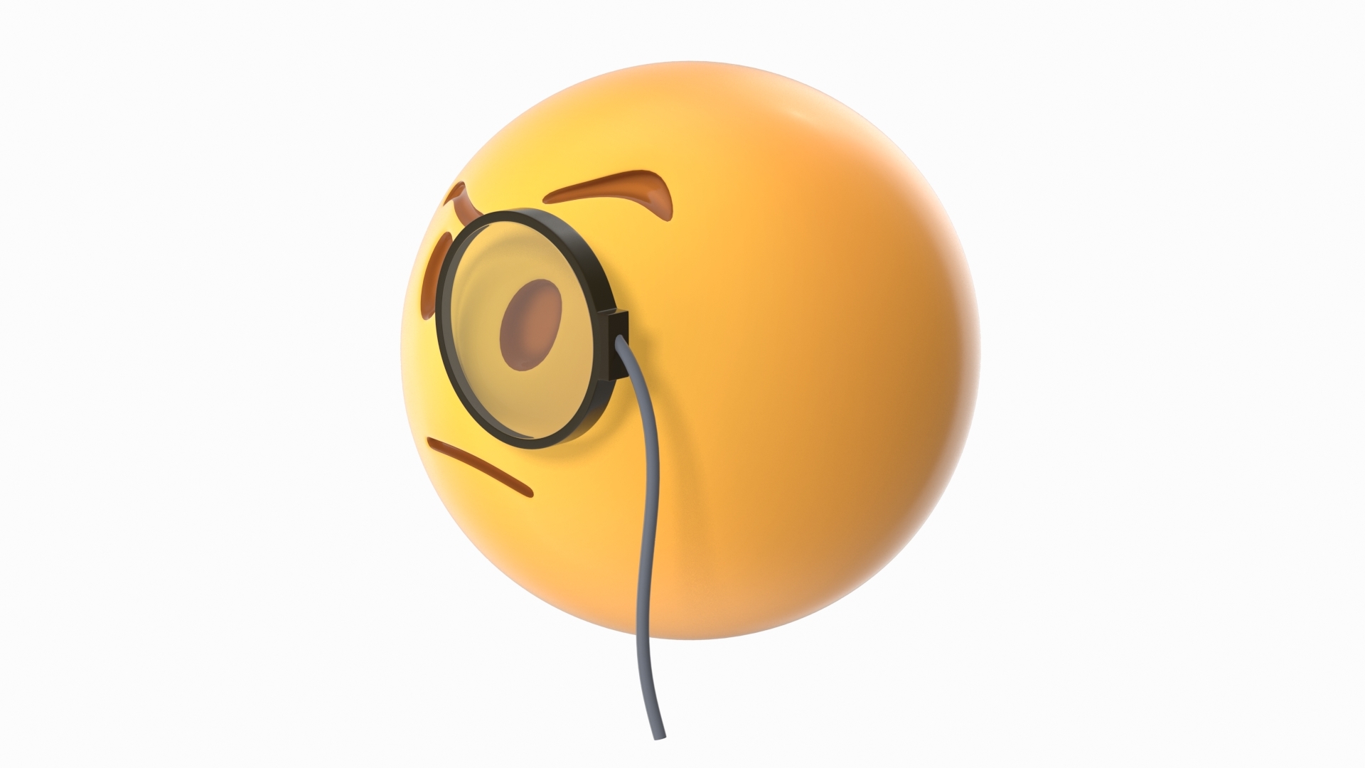 Gesicht mit Monokel-Emoji 3D-Modell - TurboSquid 1531432