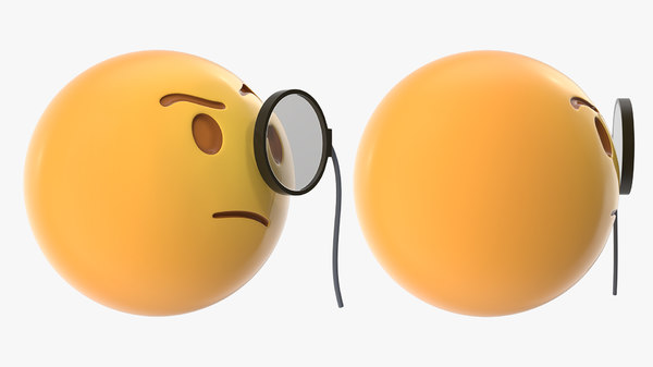 Gesicht mit Monokel-Emoji 3D-Modell - TurboSquid 1531432