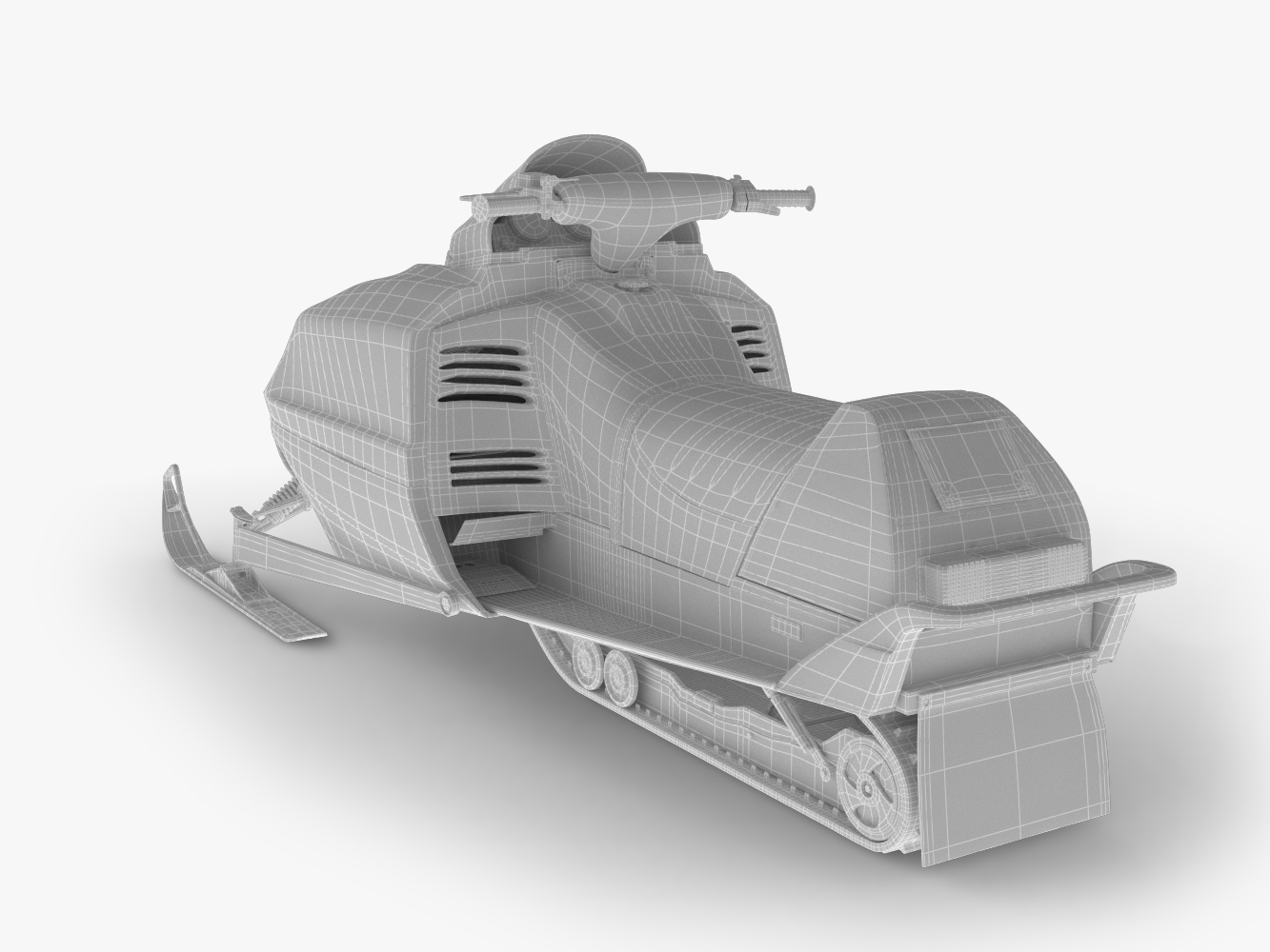 3D snowmobile snow - TurboSquid 1531439