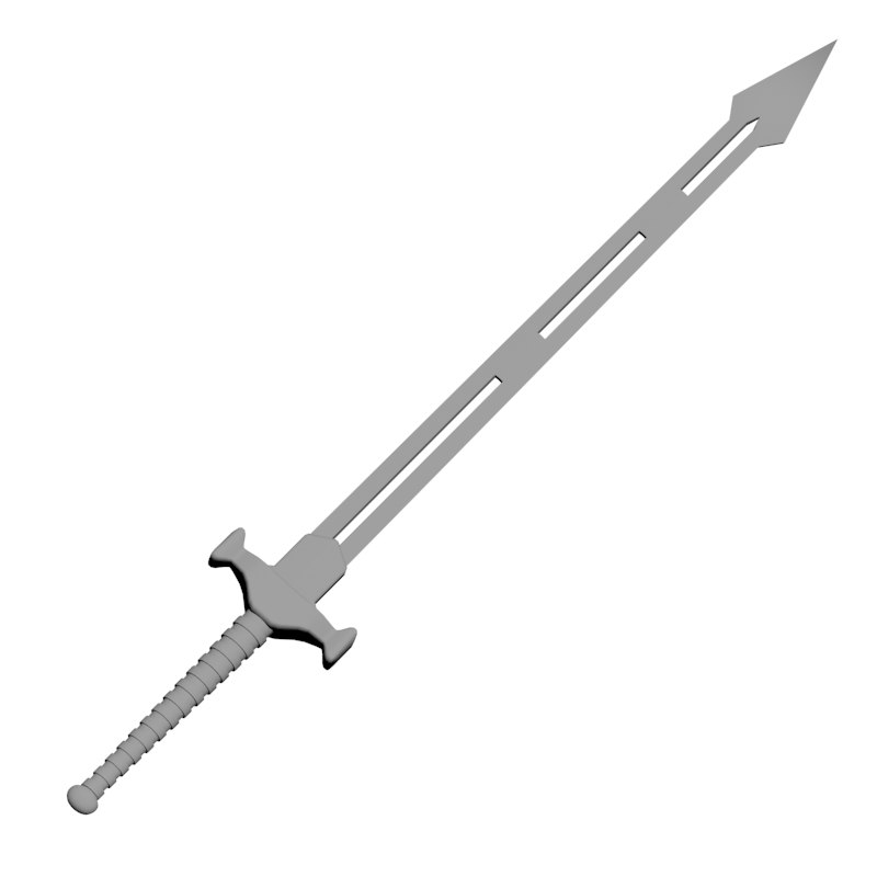 Free 3D sword holes blade - TurboSquid 1531850