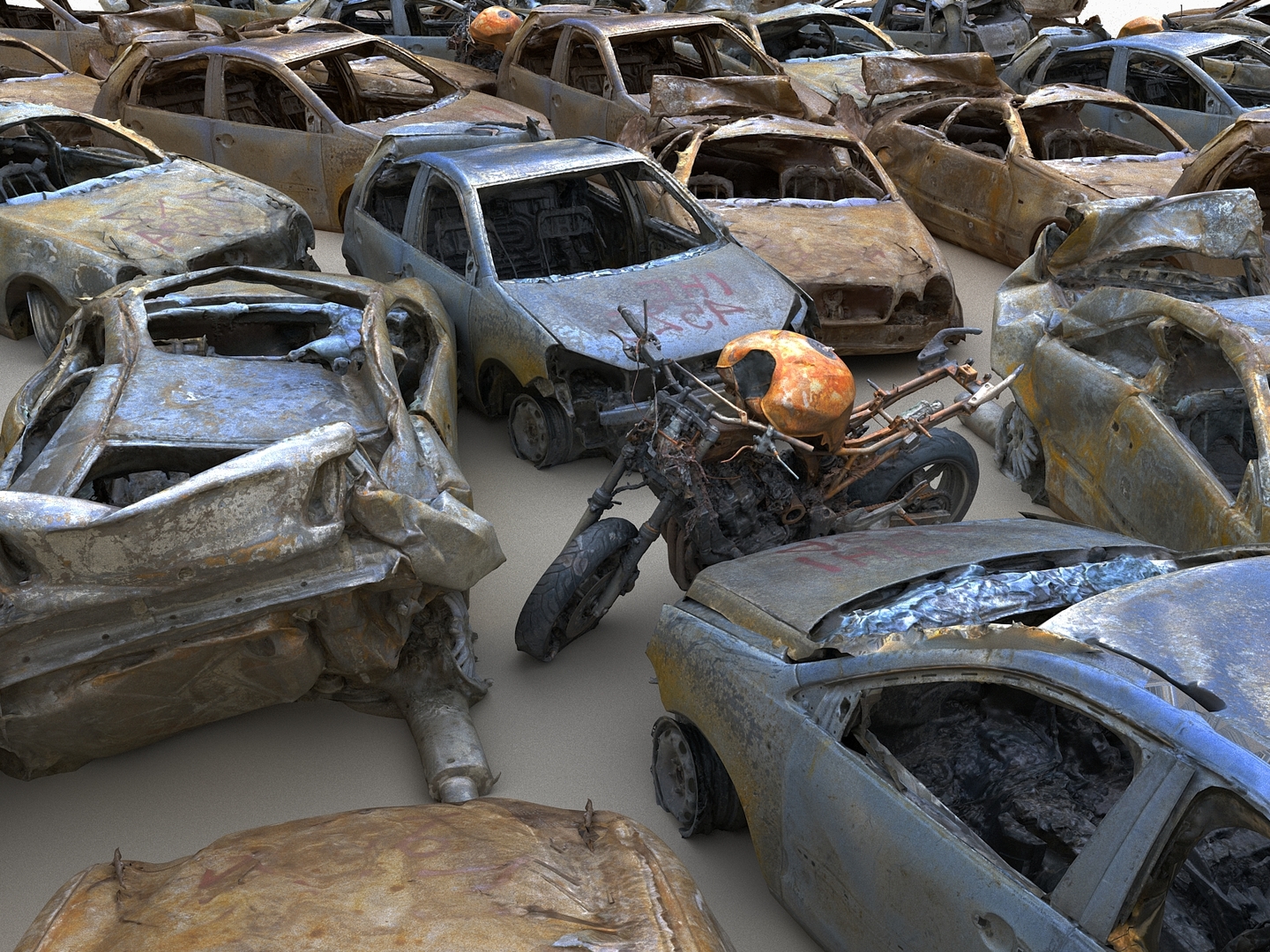 3D car apocalypse mega pack - TurboSquid 1531633