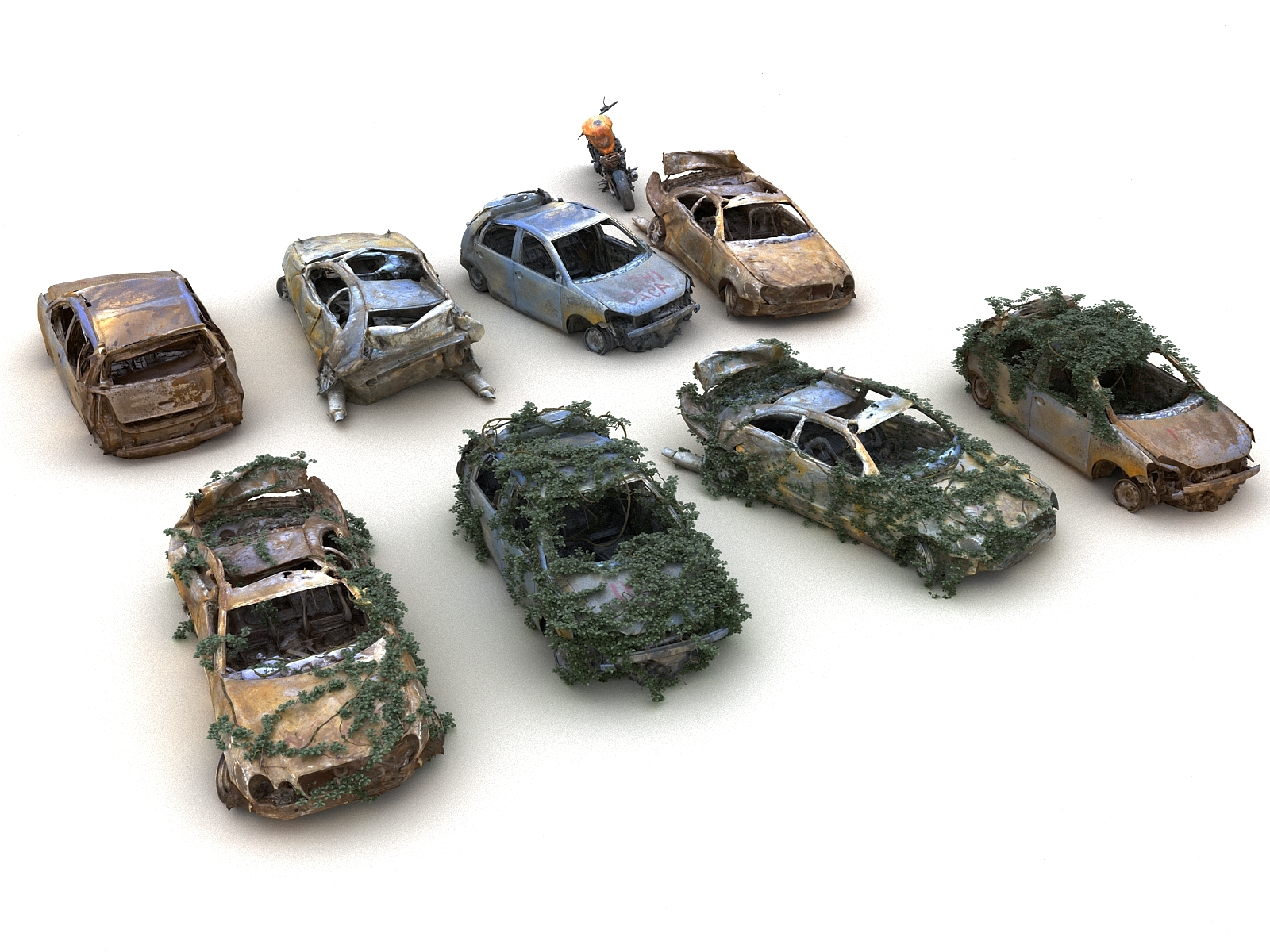3D car apocalypse mega pack - TurboSquid 1531633