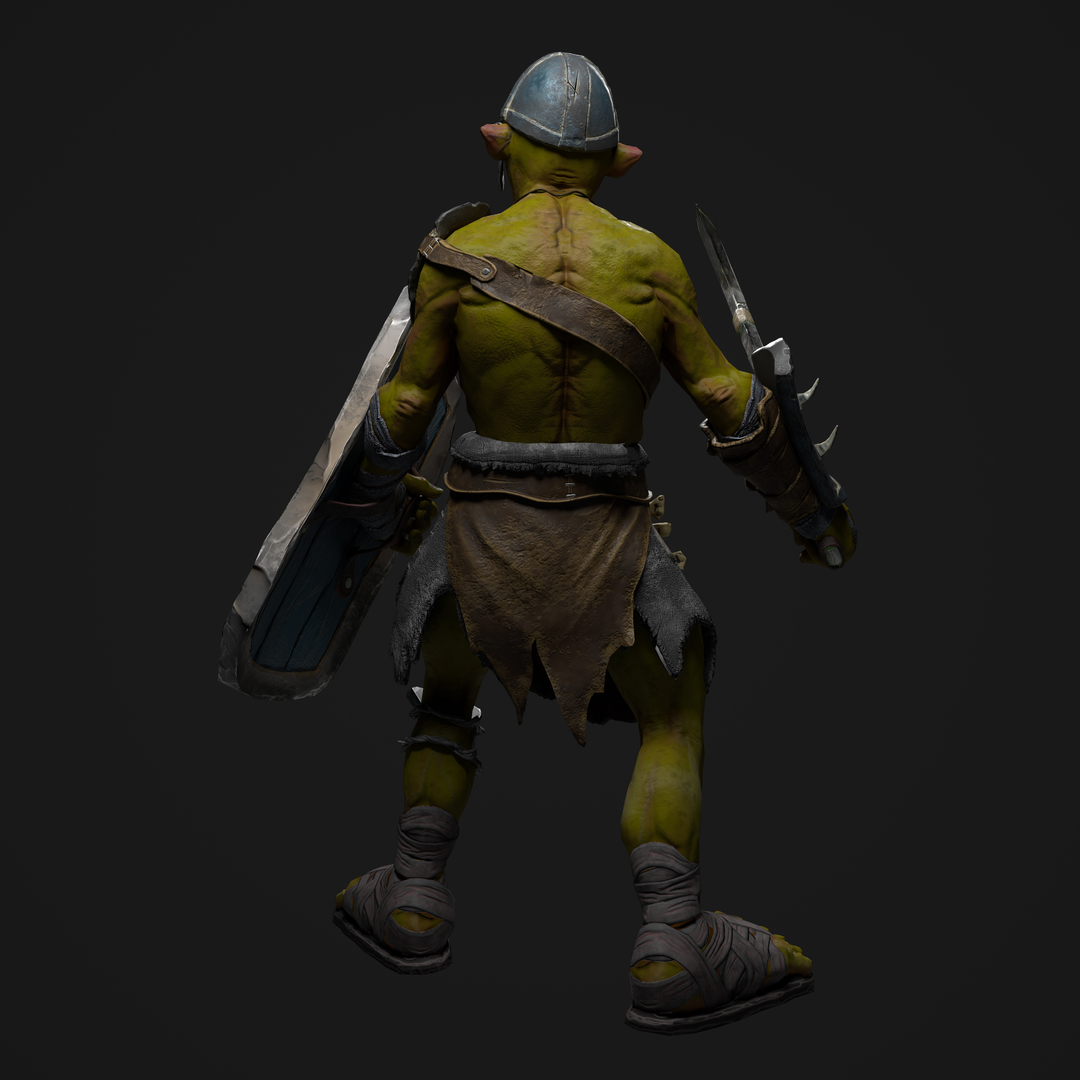 Goblin fighter character 3D model - TurboSquid 1531731