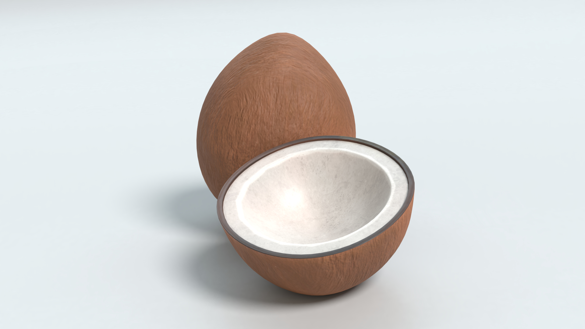 3D cartoon coconut - TurboSquid 1531664