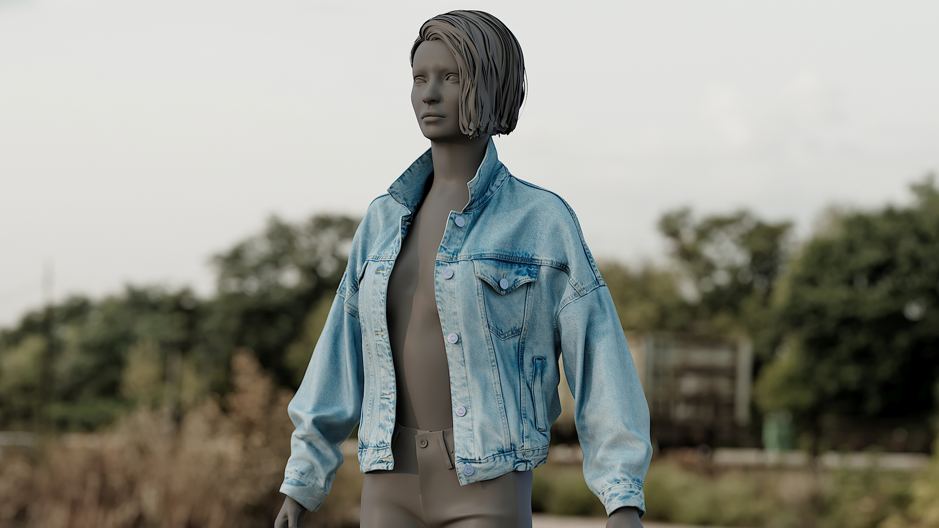 Realistic women s jean 3D - TurboSquid 1531907