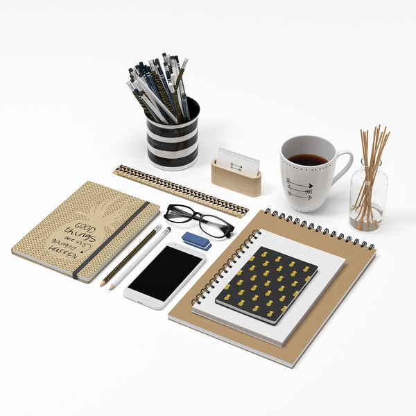 3d note notepad model