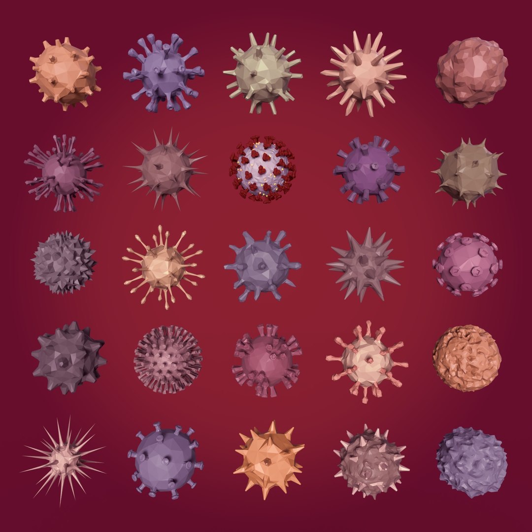 3D virus origami pack - TurboSquid 1528796